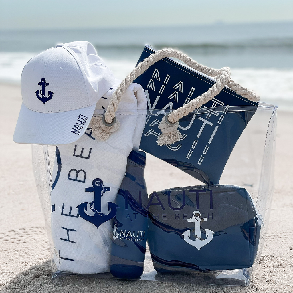 Beach Bag Bundle With Essentials For Vacations | Nauti At The Beach ...